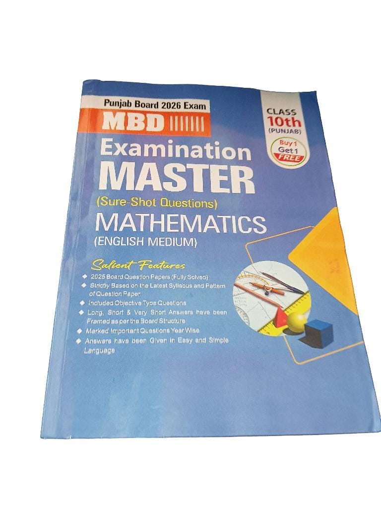 MBD EXAMINATION MASTER MATHEMATICS class 10th (ENGLISH MEDIUM) 2025