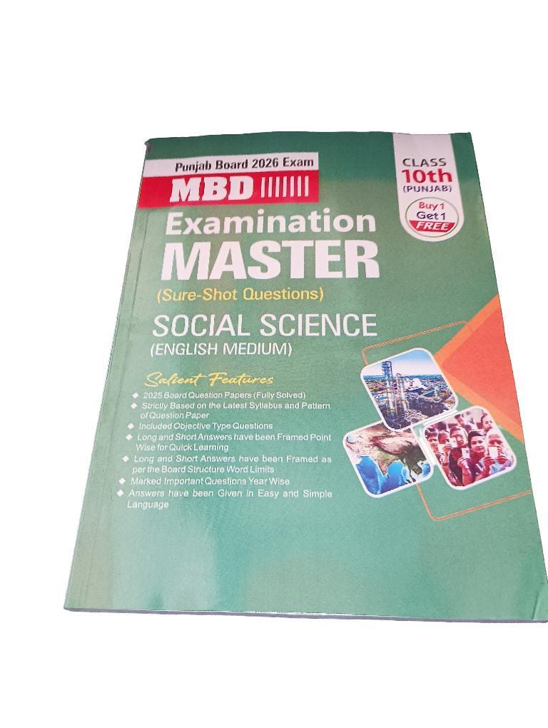 MBD EXAMINATION MASTER SOCIAL SCIENCE class 10th (ENGLISH MEDIUM) 2025