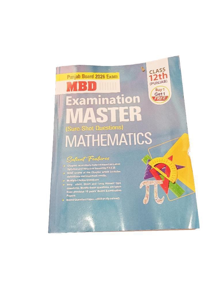 MBD EXAMINATION MASTERMATHEMATICS CLASS 12TH 2026