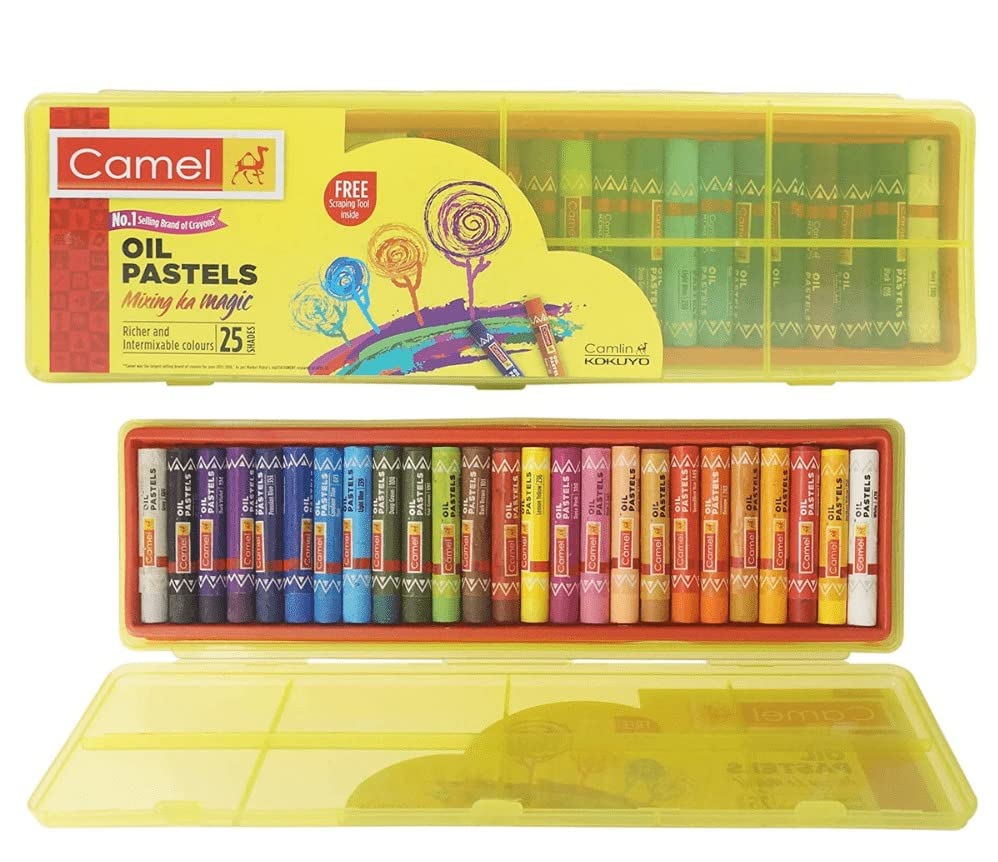 Camel 25 Shade Oil Pastel Color