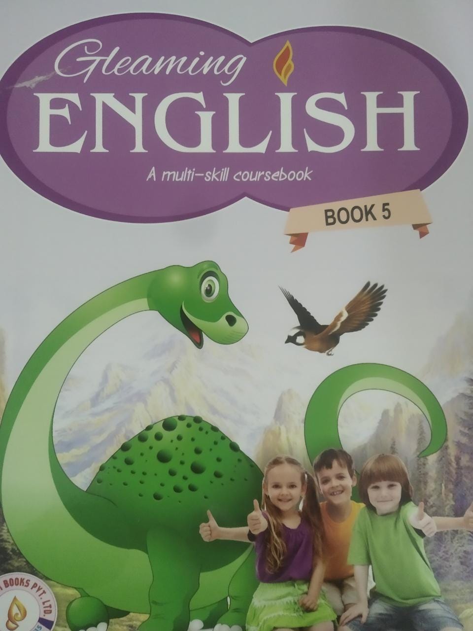 GLEAMING ENGLISH BOOK-5 (CLASS FIVE) WITH PLASTIC BINDING