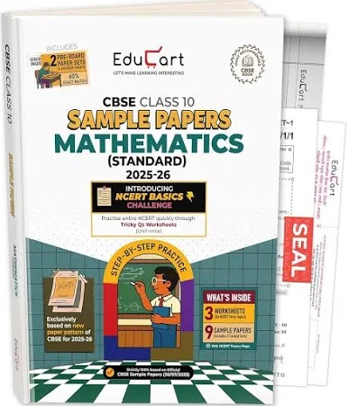EDUCART MATH CLASS 10TH CBSE 15 SAMPLE QUESTION PAPER (EXAM 2026)